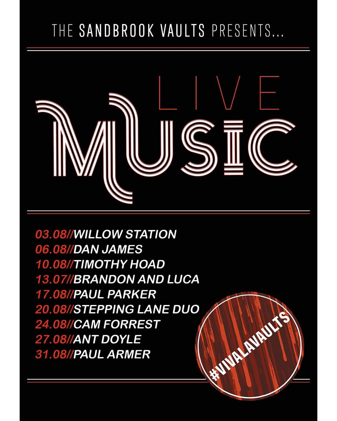Live Music at the Sandbrook Vaults - Visit Shropshire